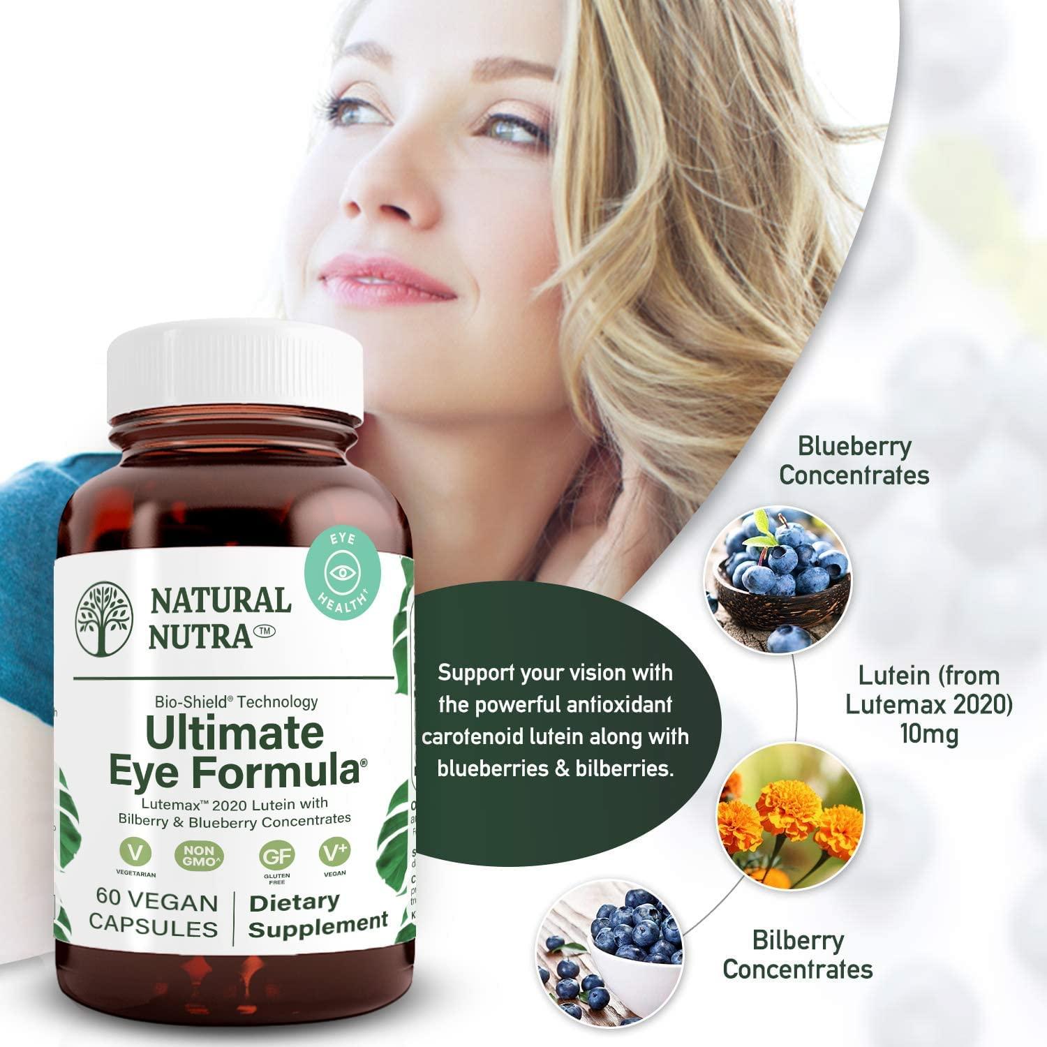 Natural Nutra Ultimate Eye Health Vitamins with Lutemax 2020 - Lens and ...