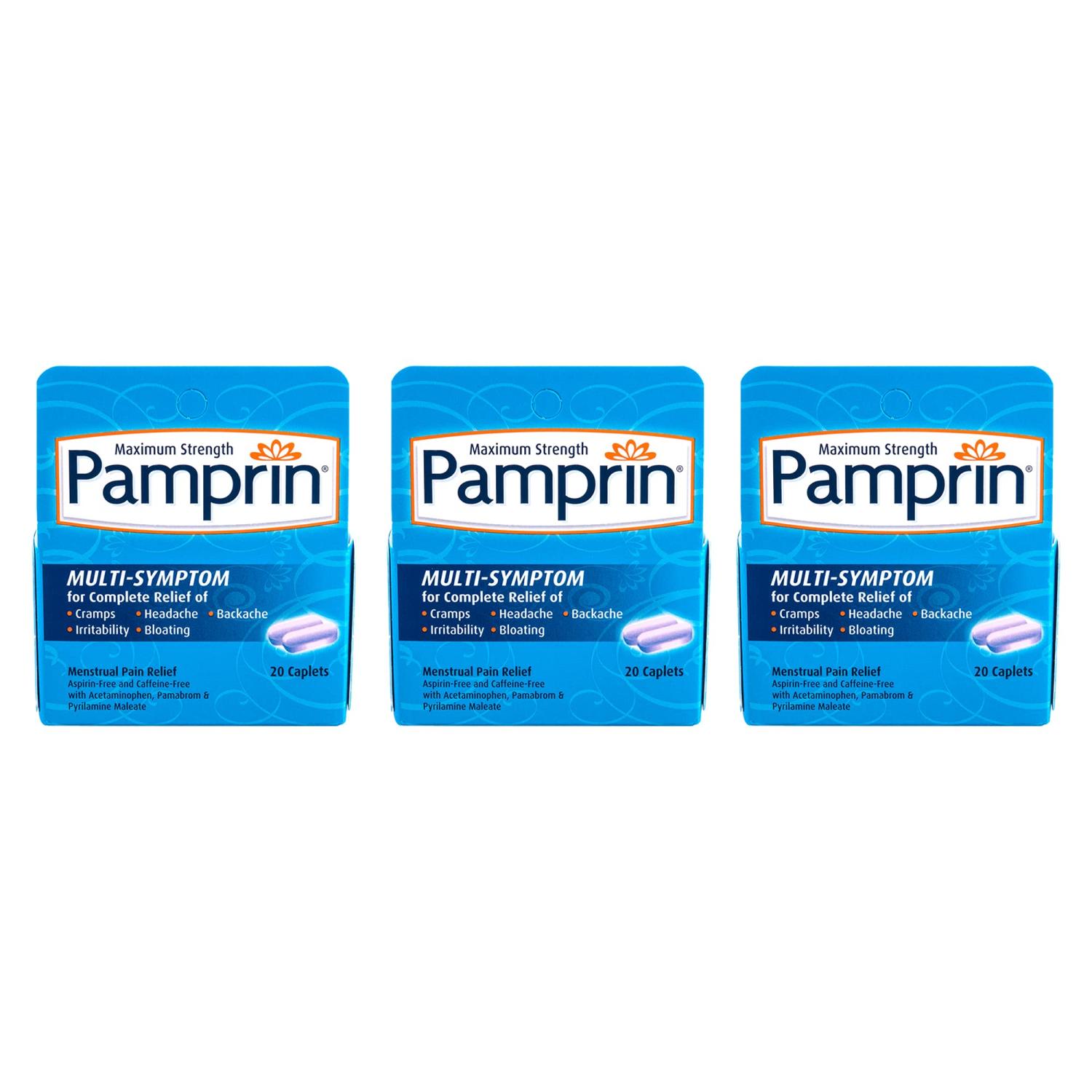 Pamprin Multi-Symptom Formula with Acetaminophen - Menstrual Period ...