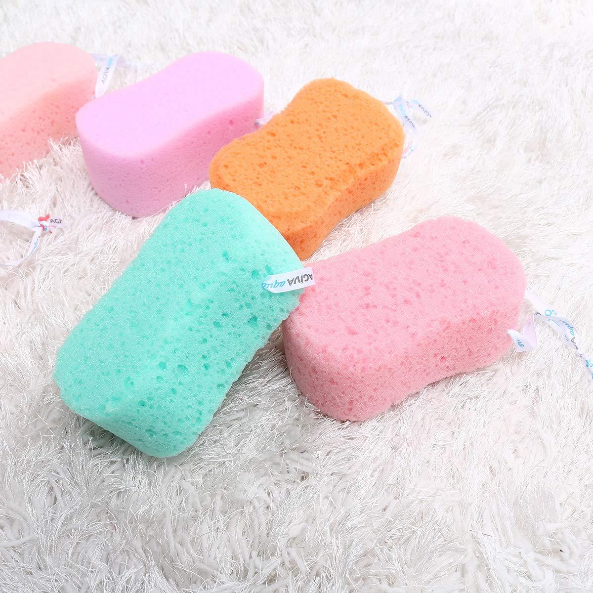8pcs Soft Bath Sponge Set for Kids & Adults - Assorted Color Loofah ...