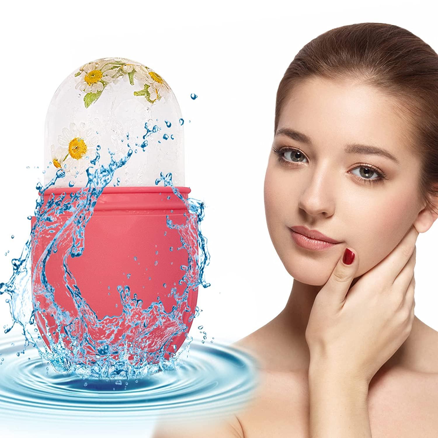 Facial Ice Roller Silicone Mold for Face and Eyes - Skin Care Tool for ...