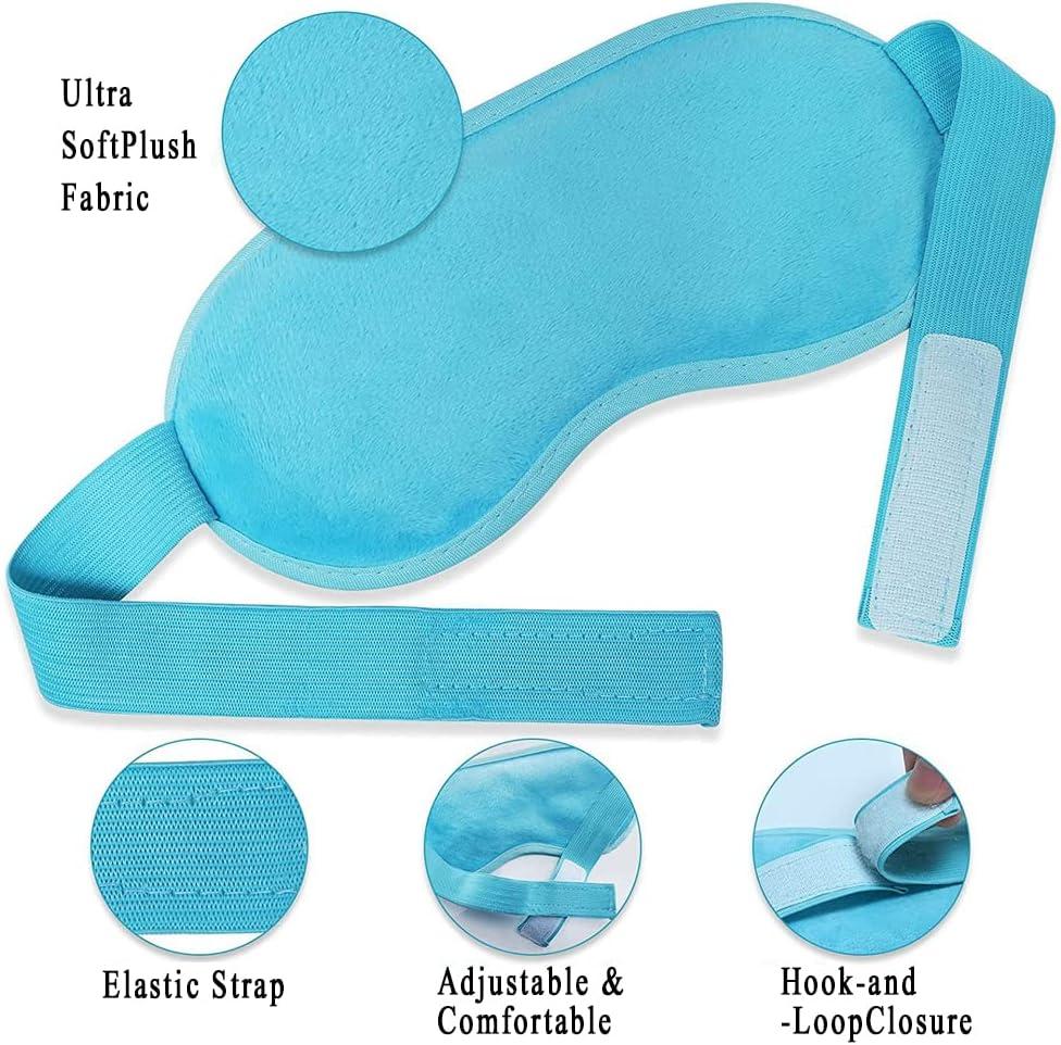 Lucktao 2-Piece Cooling Eye Mask Set | Reusable Gel Goggles for ...