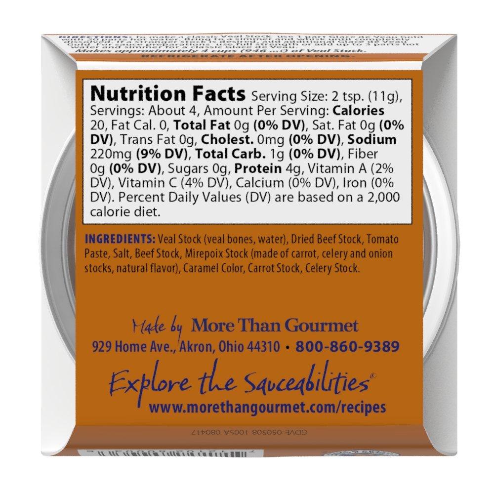 More Than Gourmet Glace De Veau Gold Veal Stock 1.5 oz (Pack of 6 ...