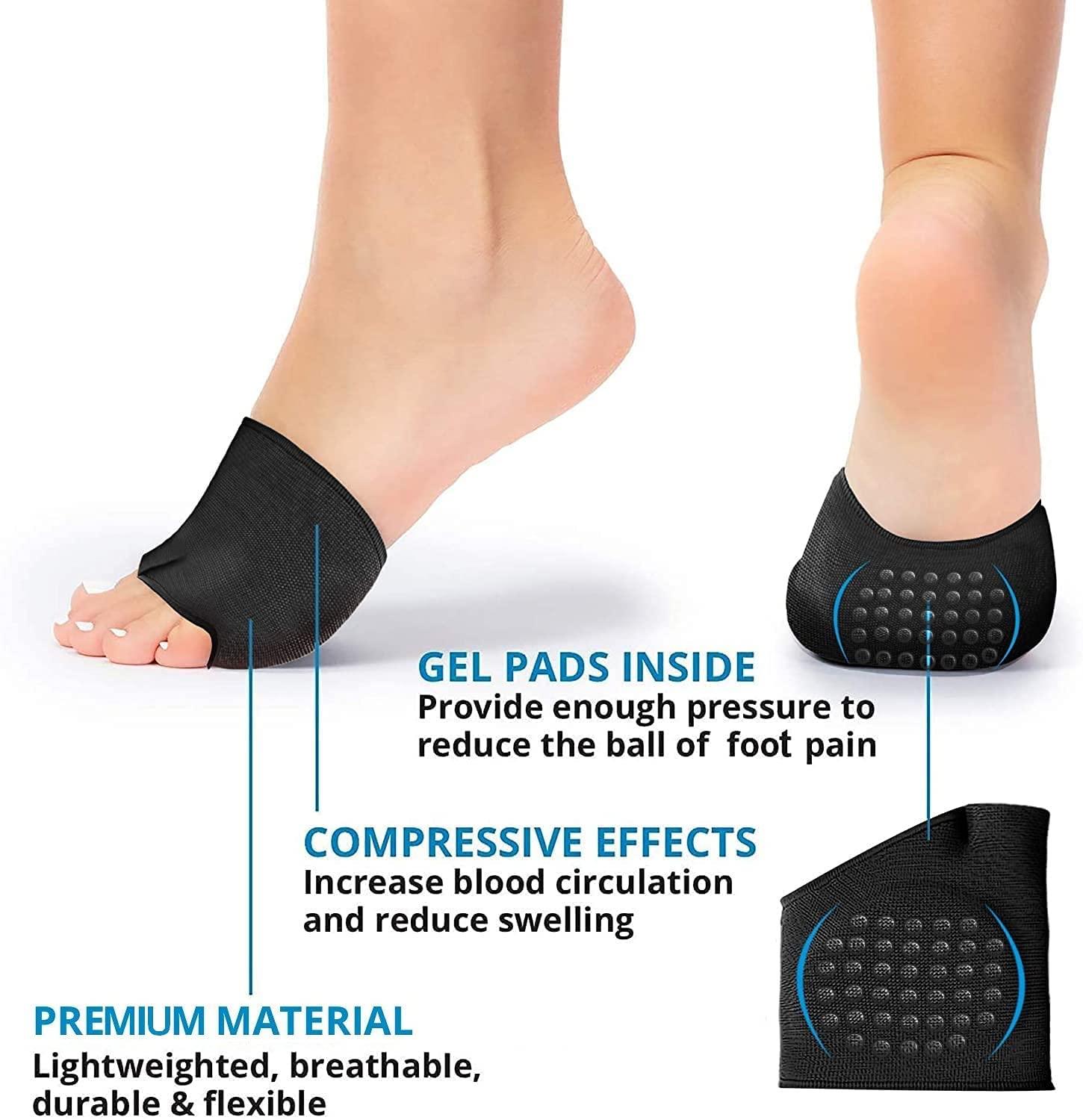 Metatarsal Sleeve Pads with Gel Anti-Slip Design - 2 Pairs (4 Pieces ...