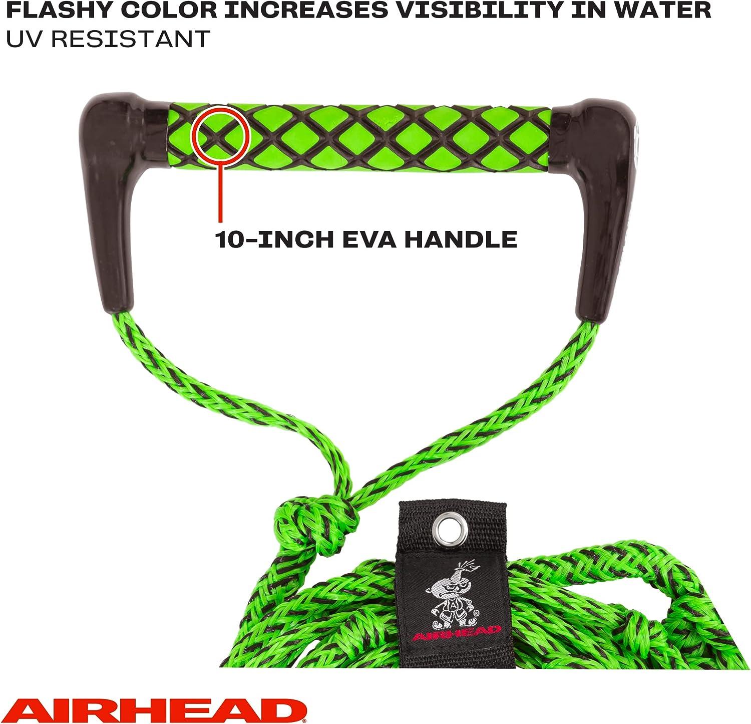Airhead Wakesurf Rope 25ft 5-Section - Green | Multiple Colors ...
