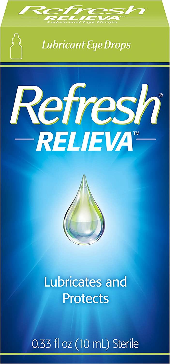 Refresh Relieva Lubricant Eye Drops 0.33 Fl Oz - Sterile, Packaging May ...