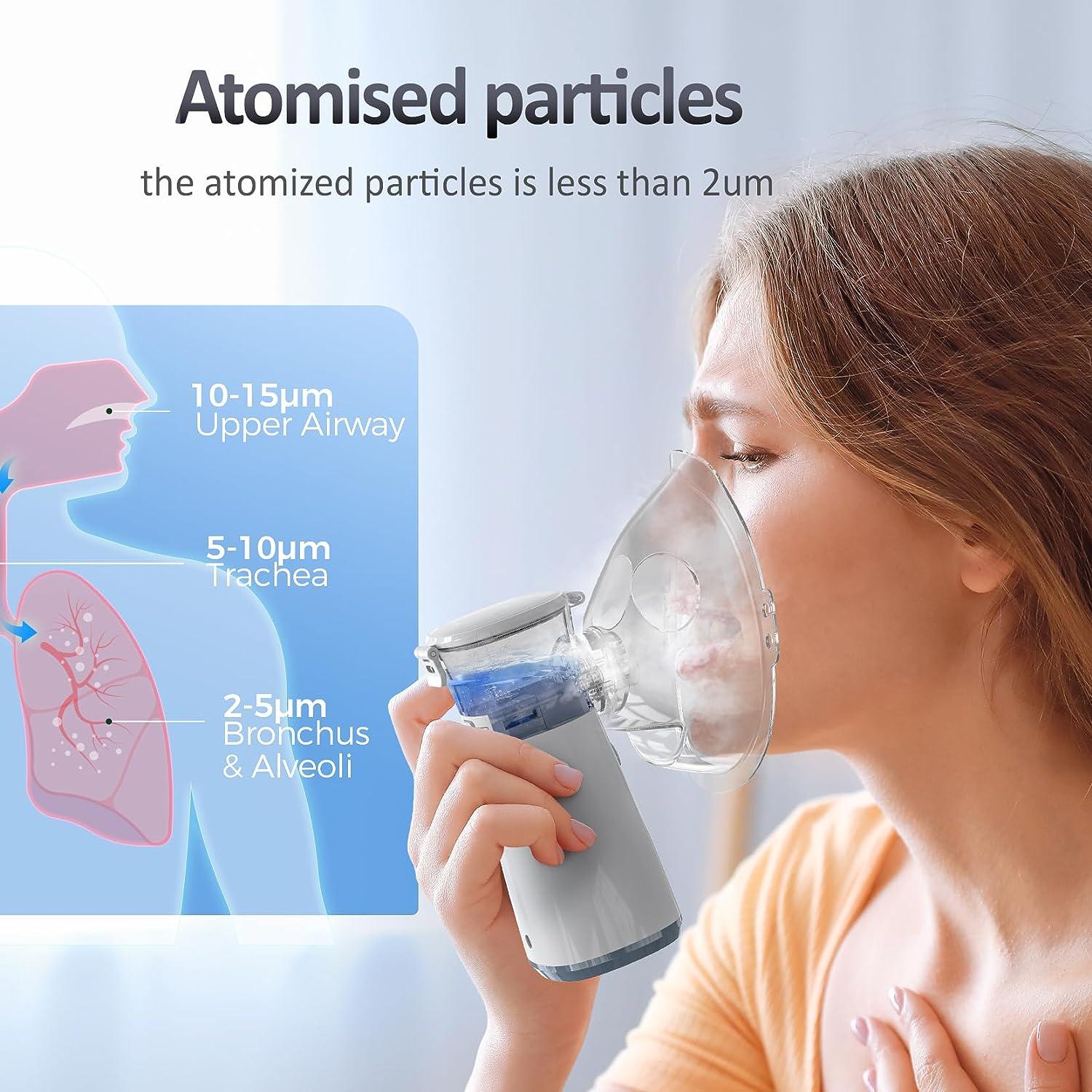 Portable Nebulizer Machine for Kids and Adults - Handheld Steam Inhaler ...