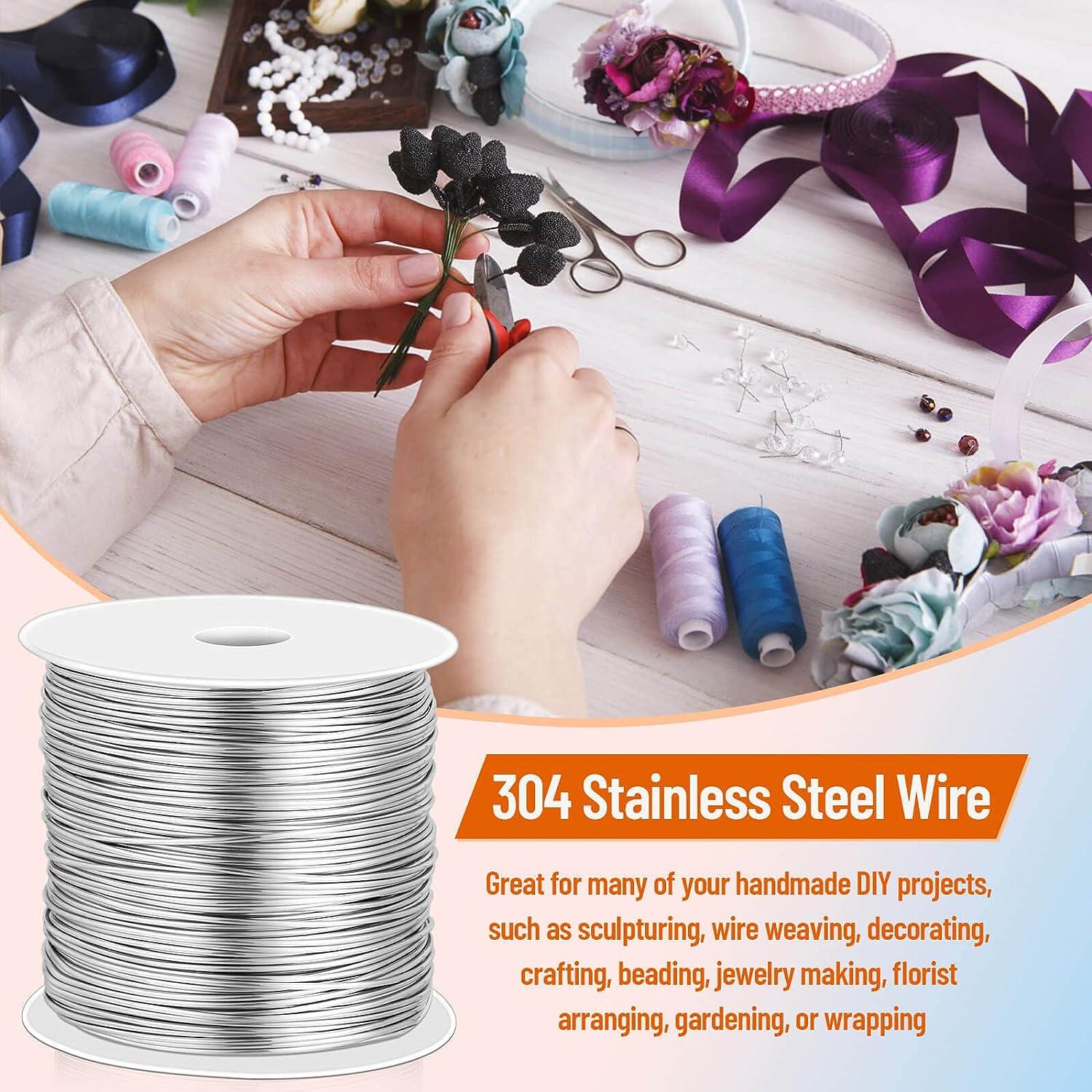 20 Gauge Stainless Steel Wire for Jewelry Making - Craft & Snare Wire ...