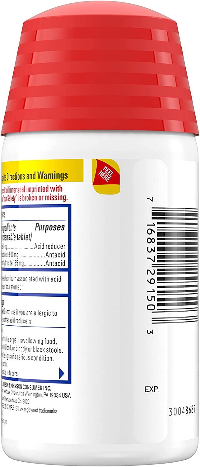 Pepcid Complete Berry Flavored Acid Reducer & Antacid Chews - 50 Ct ...