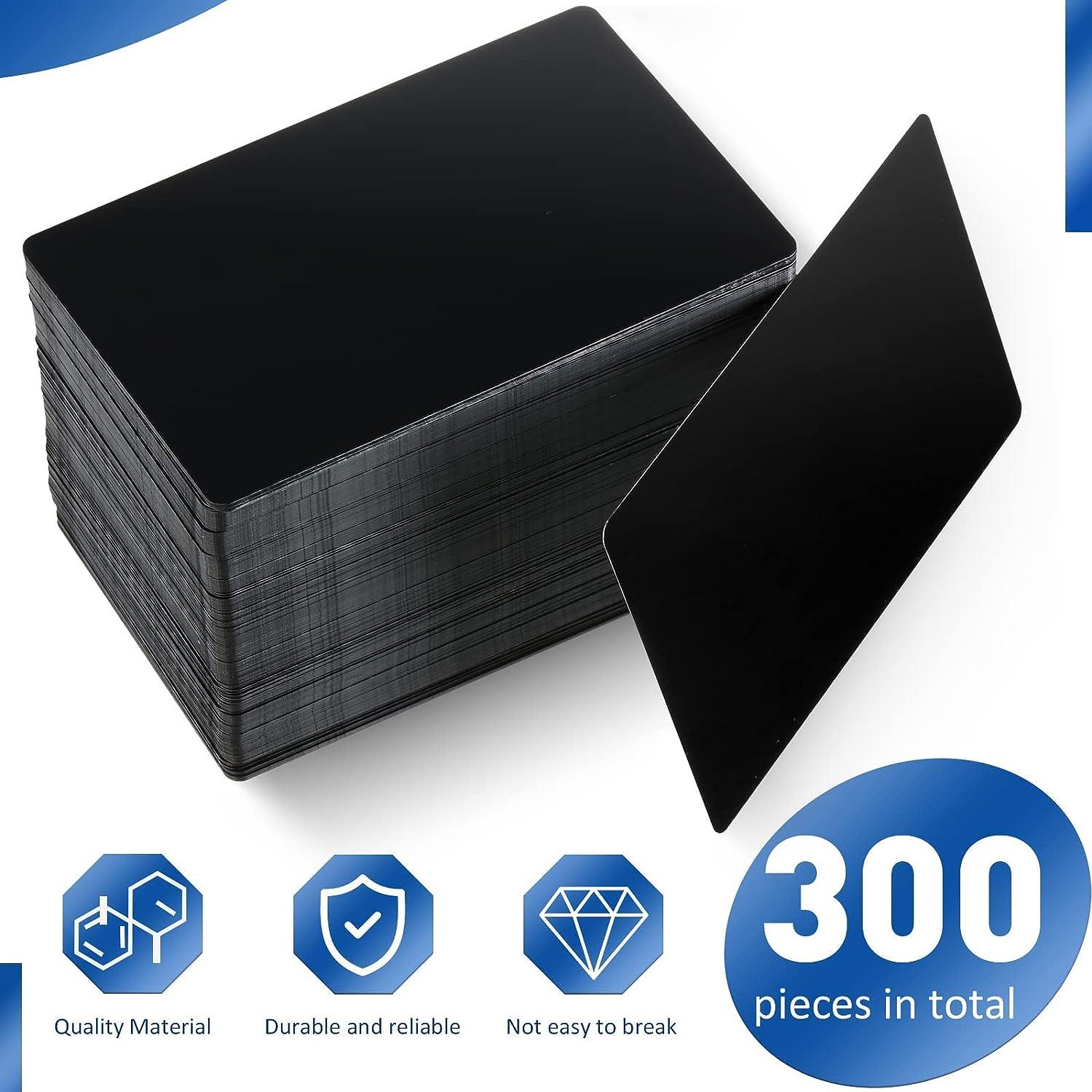 Marspark 300 Pieces Metal Engraving Blanks - Aluminum Business Card ...
