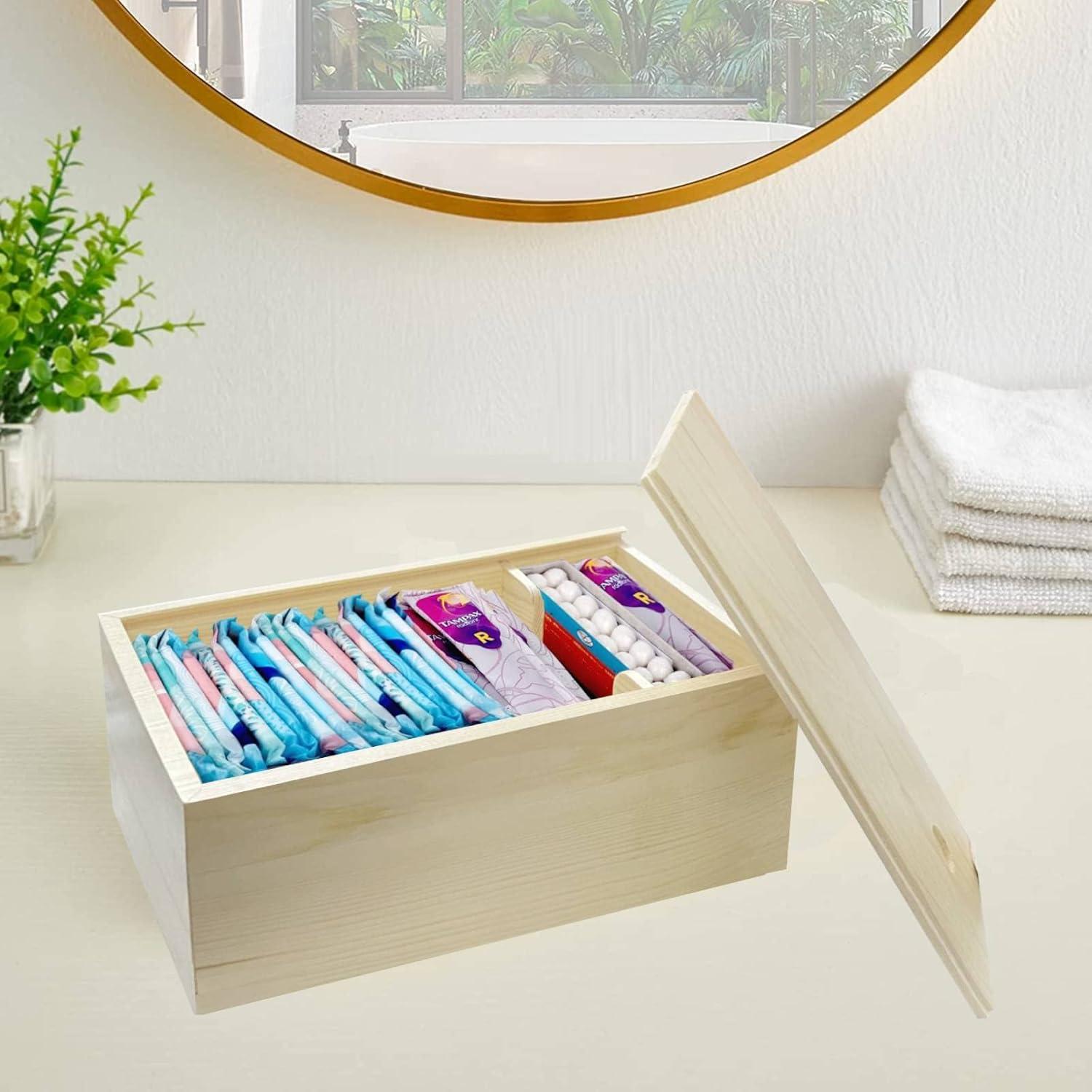 Yeebeny Sanitary Napkin Storage Container | Stylish Pad & Tampon Holder ...