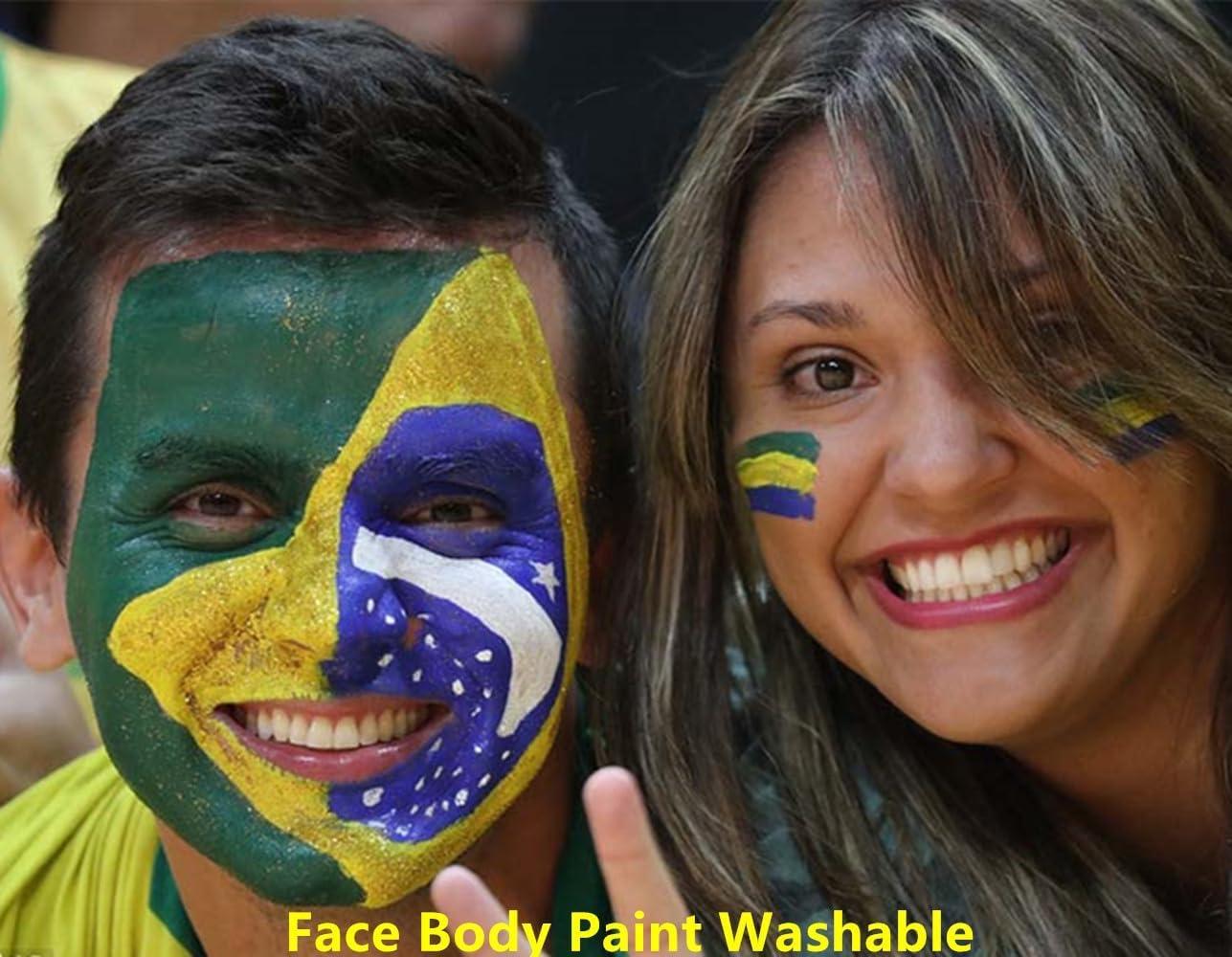 Go Ho Yellow Face Paint Stick - Water Based Non-Toxic Washable Yellow ...