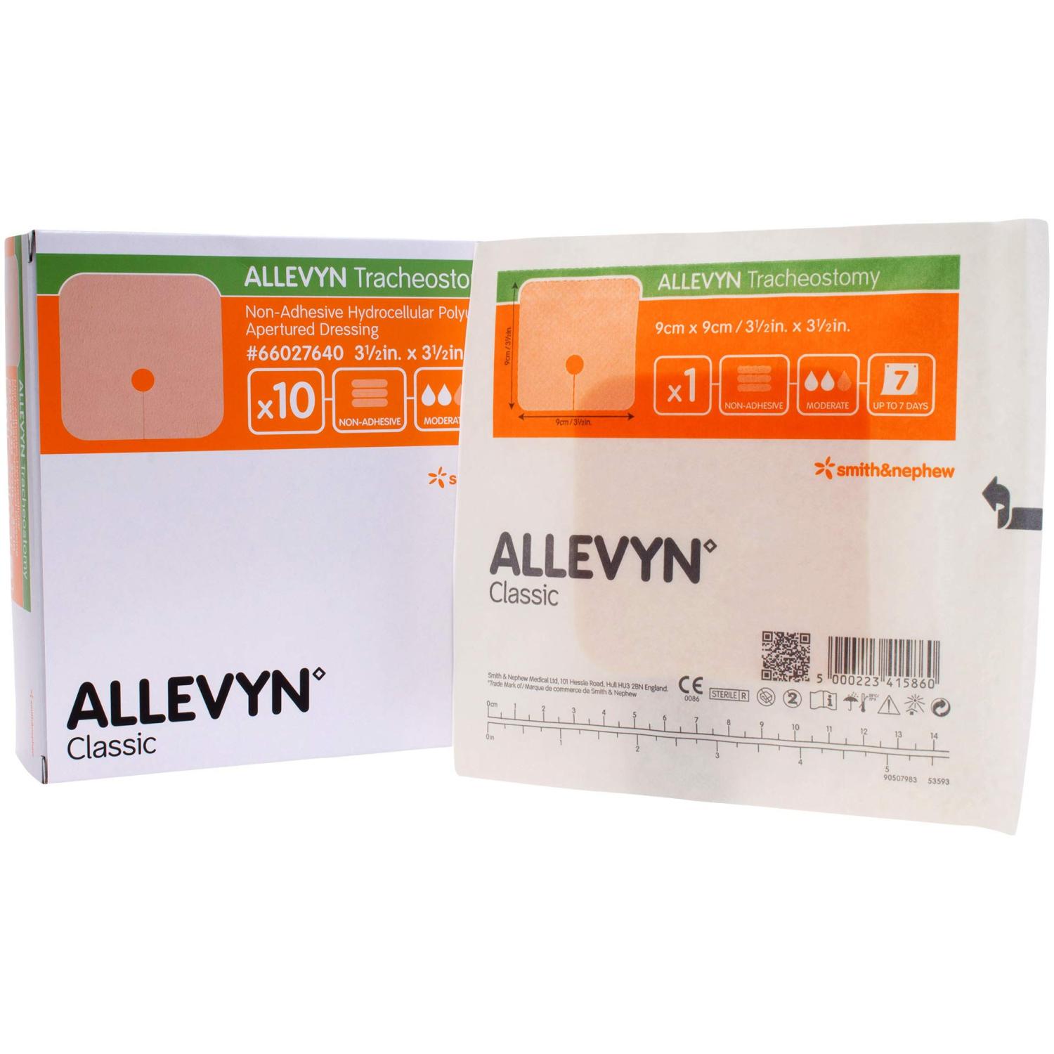 Allevyn Tracheostomy Dressing 3 1/2 X 3 1/2 - Box of 5: Effective Wound ...