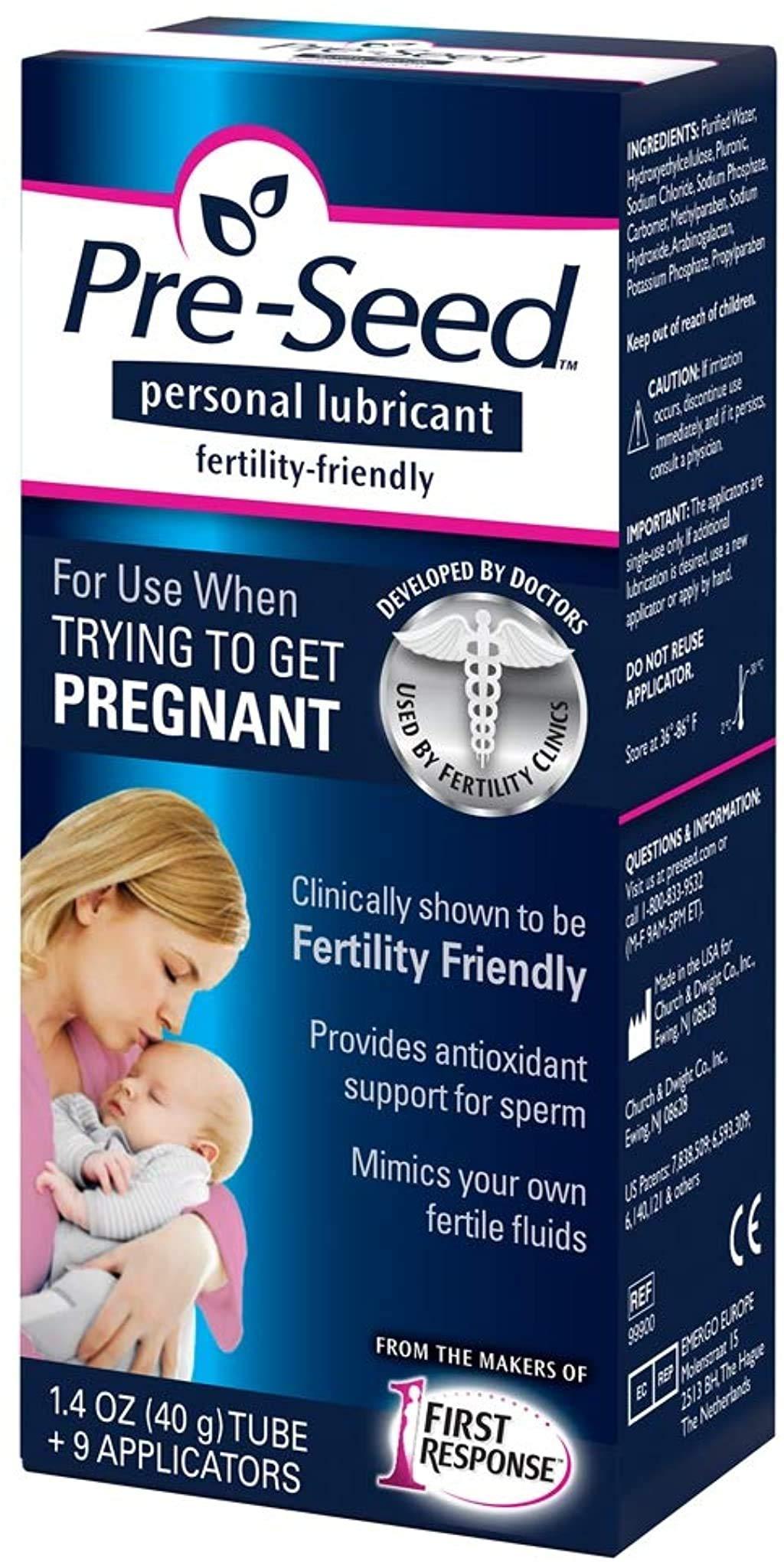 Pre-Seed Personal Lubricant 40g Tube with 9 Applicators - Pack of 2 ...