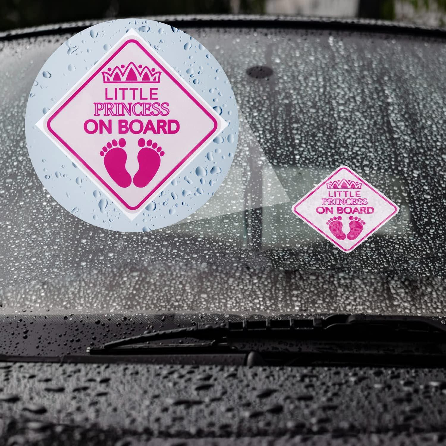 Savita 2pcs Baby Bumper Sticker - Little Princess on Board Car Sign ...