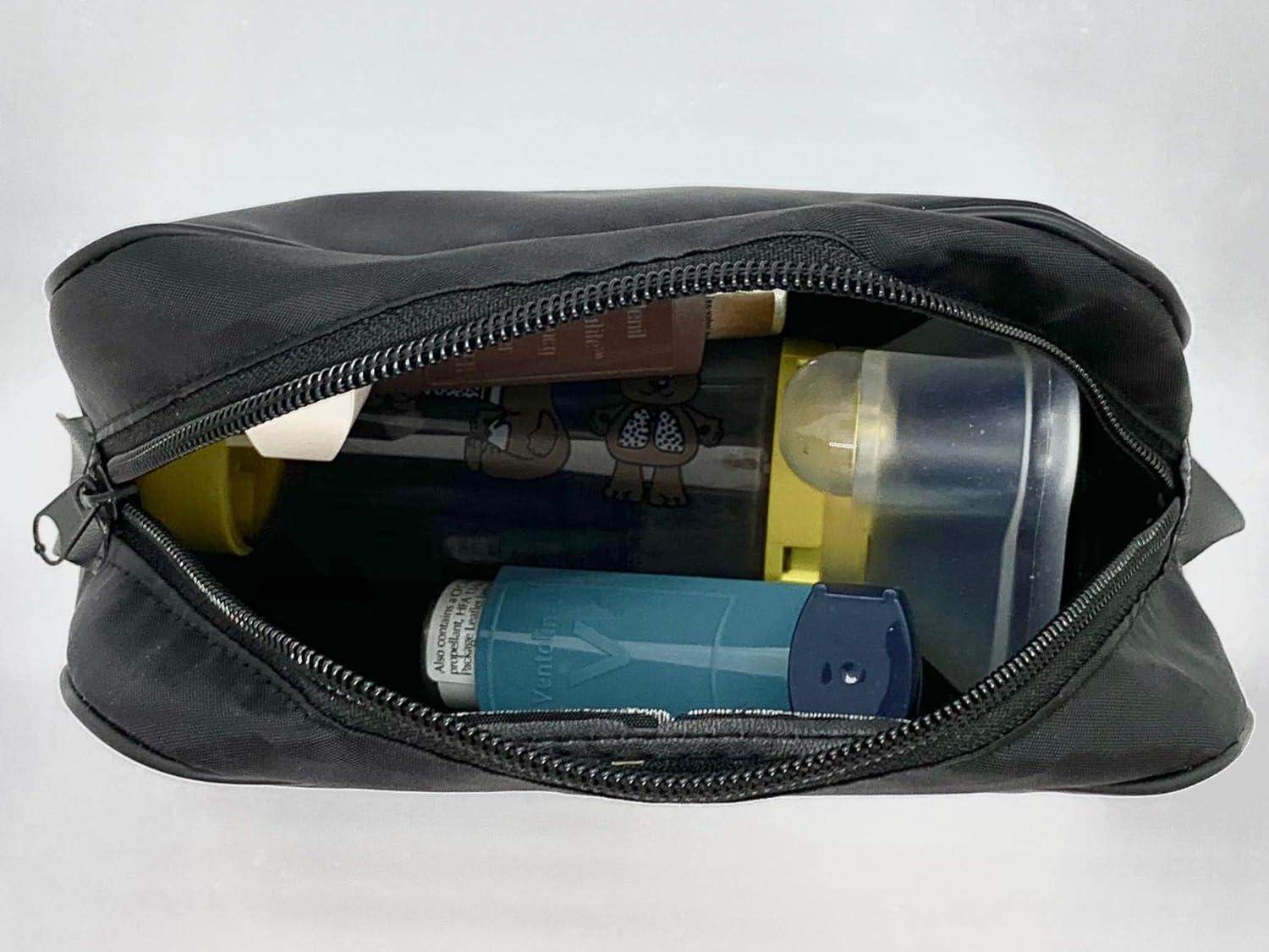 ICE Medical Inhaler Bag - Medium (Black) | Portable Case for Asthma ...