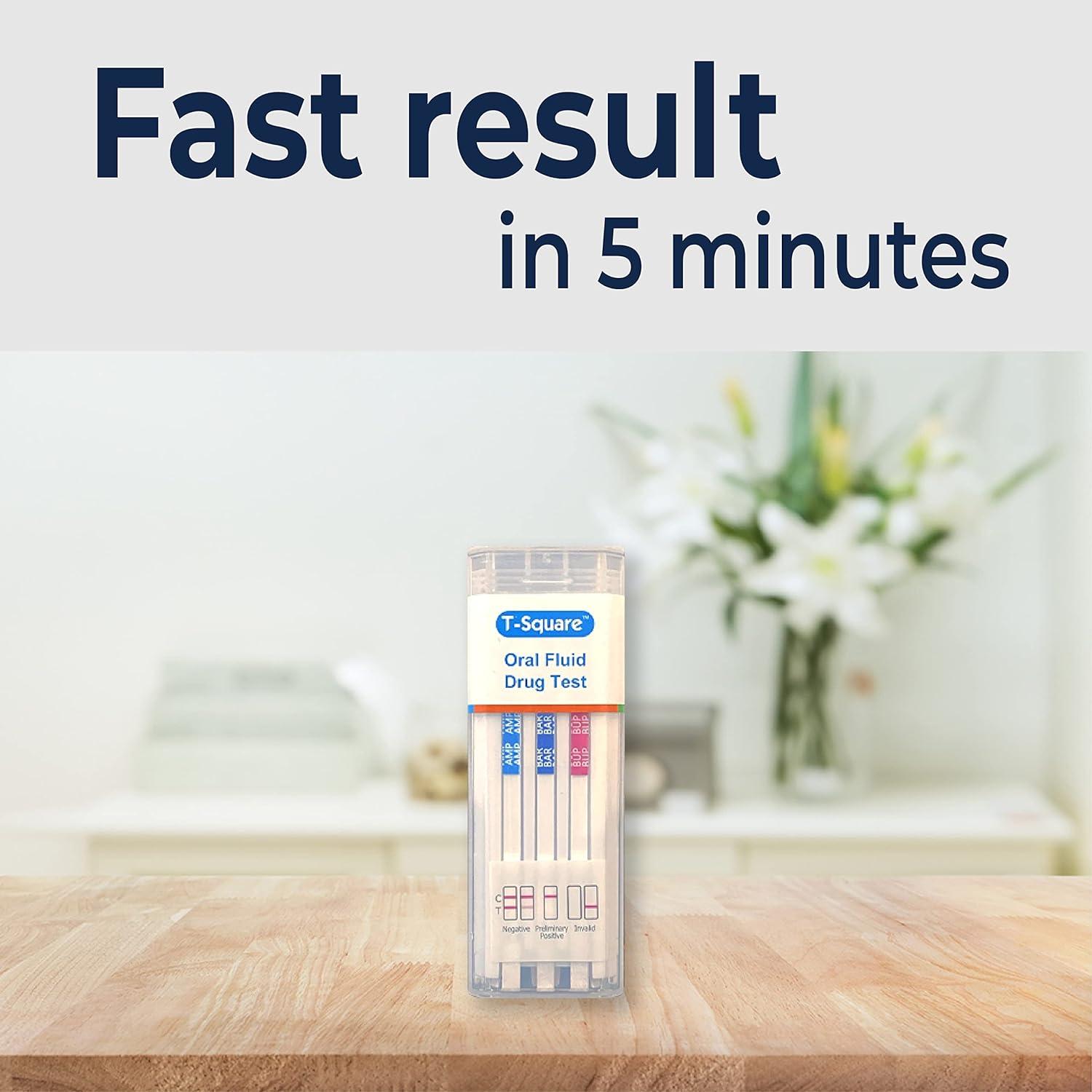 Prime Screen 10 Panel Oral Saliva Test Kit - Single Pack (AMP BUP BZO ...