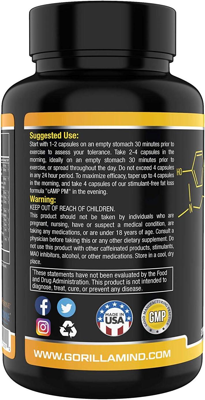 Gorilla Mind A2 AM Fat Burner Capsules - Advanced Formula for Fat Loss ...