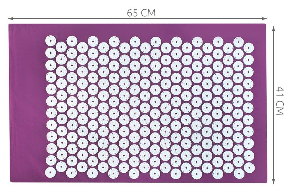 Premium Acupressure Mat for Whole Body Relaxation - Purple/Black ...