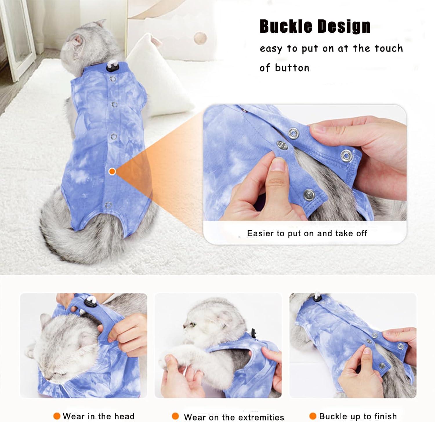 Yoolhamy Katzenbody - Professional Recovery Suit for Cats | Post-Op ...
