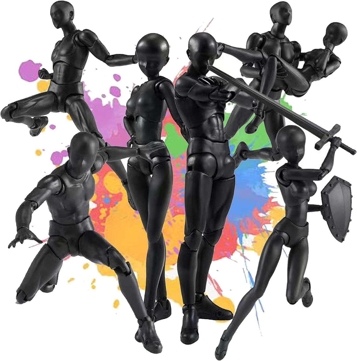 Black GNALLANG Action Figures DX PVC Model Set with Box - Female and ...