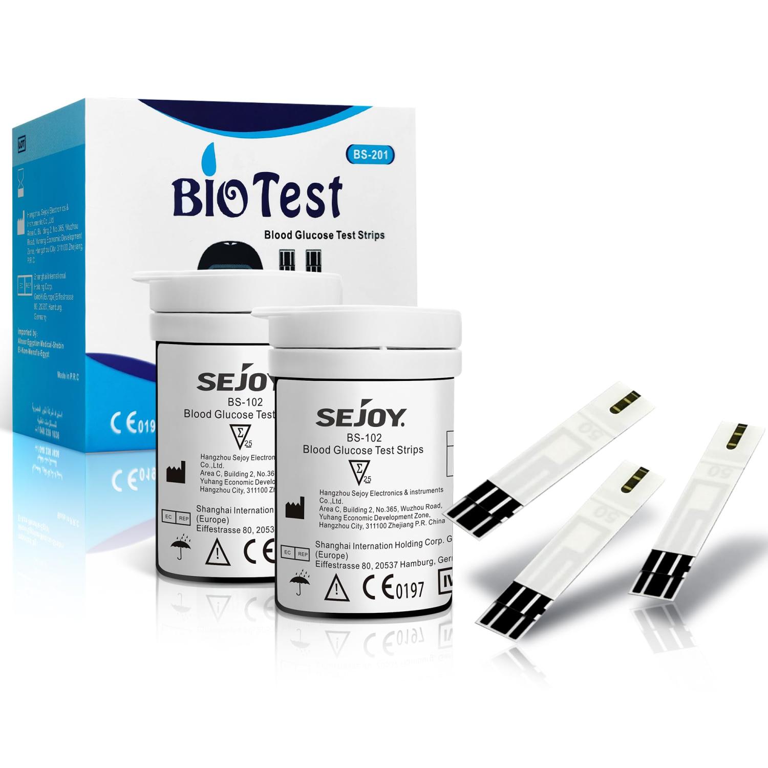 Sejoy Diabetes Test Strips x 100 for UK Diabetics | Blood Glucose Meter ...