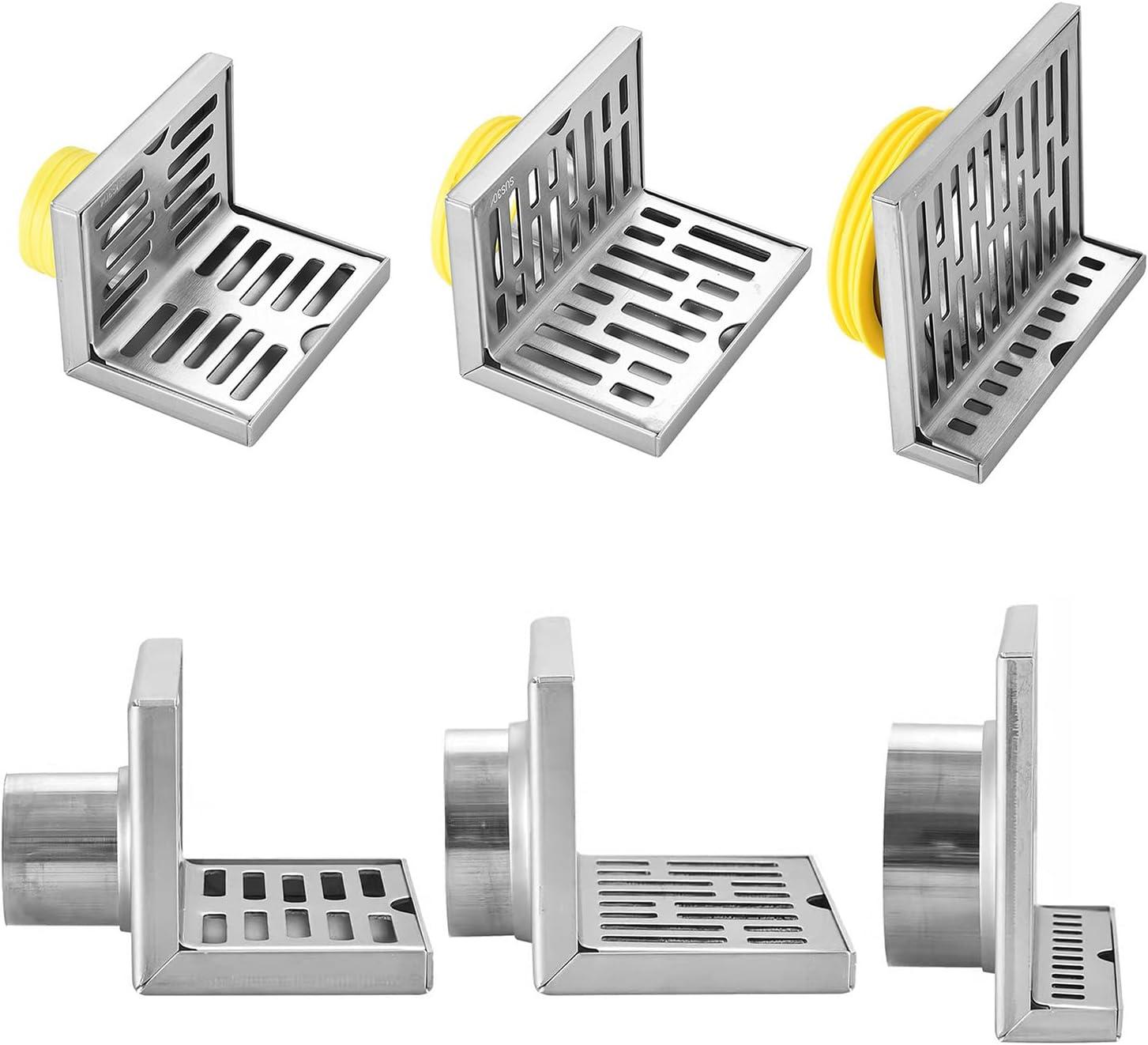 Anti-wear L Stainless Steel Bathroom Tile Insert Floor Drainer Square ...
