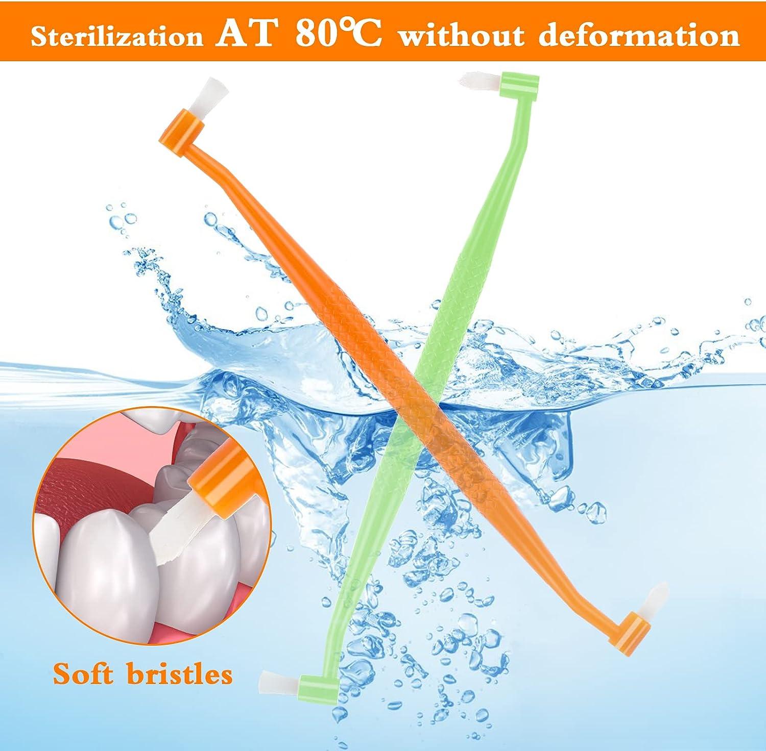 Ouligay 4PCS Double-Ended Interspace Orthodontic Toothbrush Set for ...