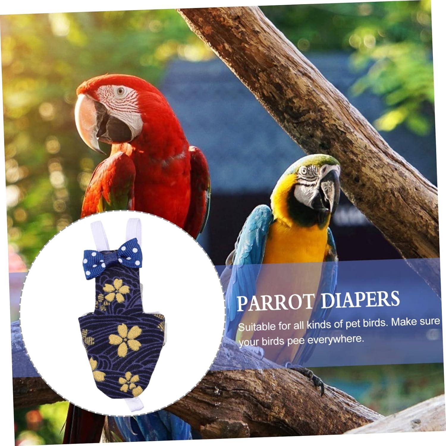 BCOATH Parrot Diaper - Reusable Bird Flying Suit & Nappies for ...