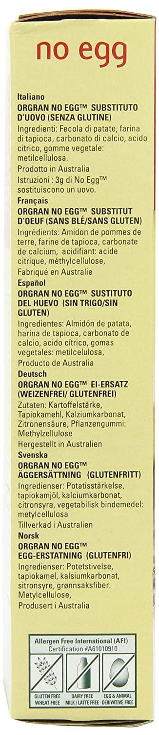 Orgran Egg Replacement 7oz - Vegan, Gluten-Free Egg Substitute | Buy ...