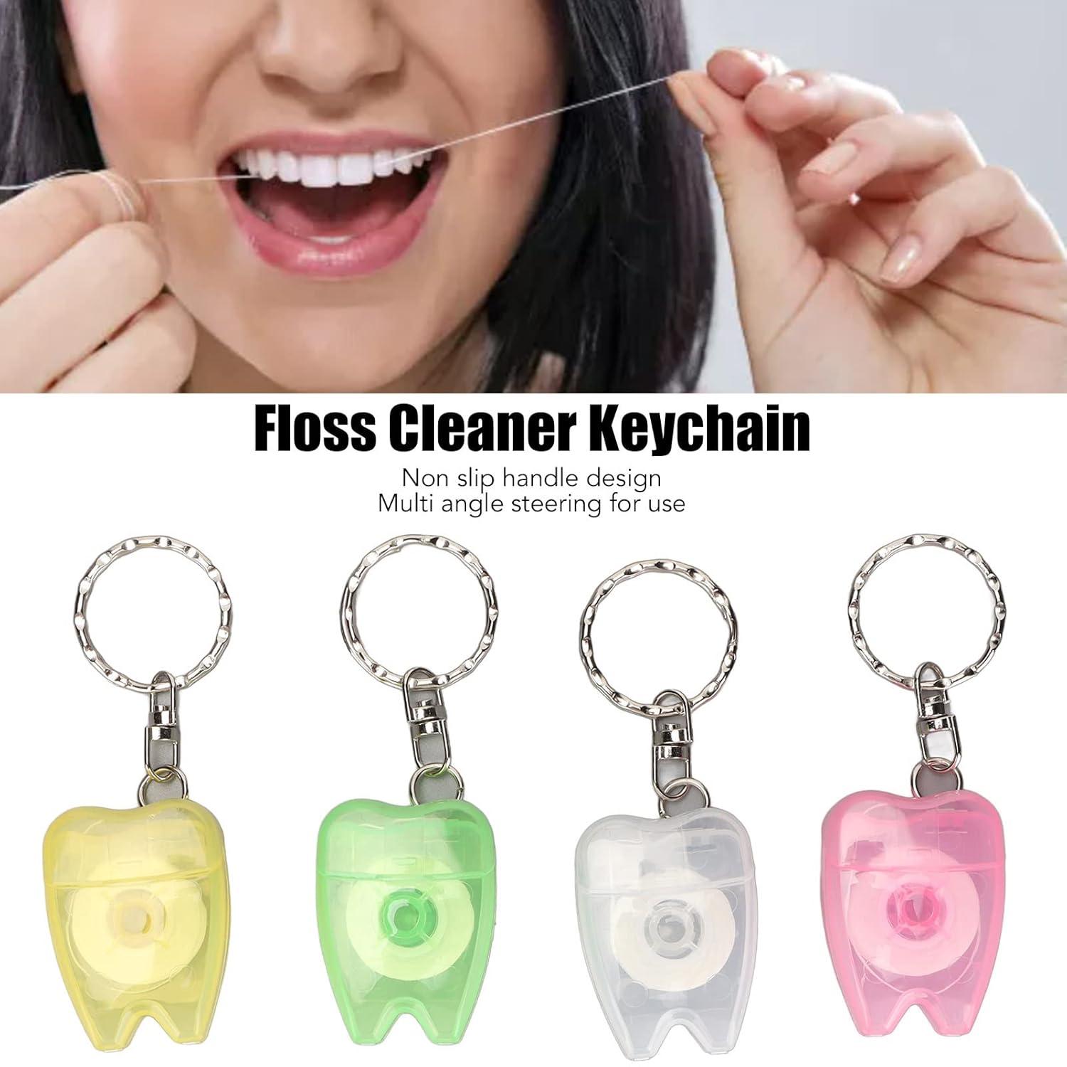 Buy Dental Floss Key Rings - Portable Tooth Picks & Keychain Floss for ...