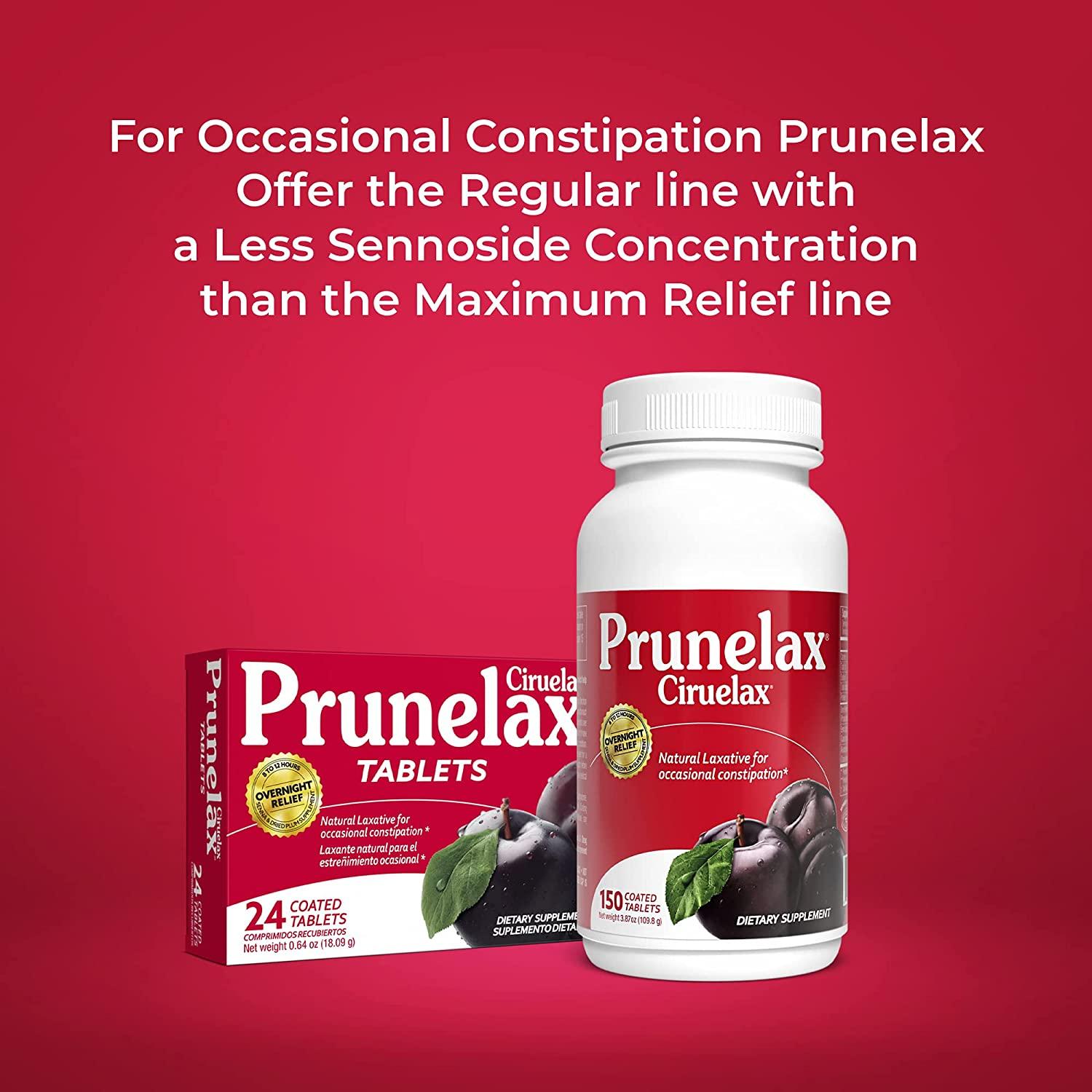 Prunelax Ciruelax Maximum Relief 100 Tablets - Natural Laxative for ...