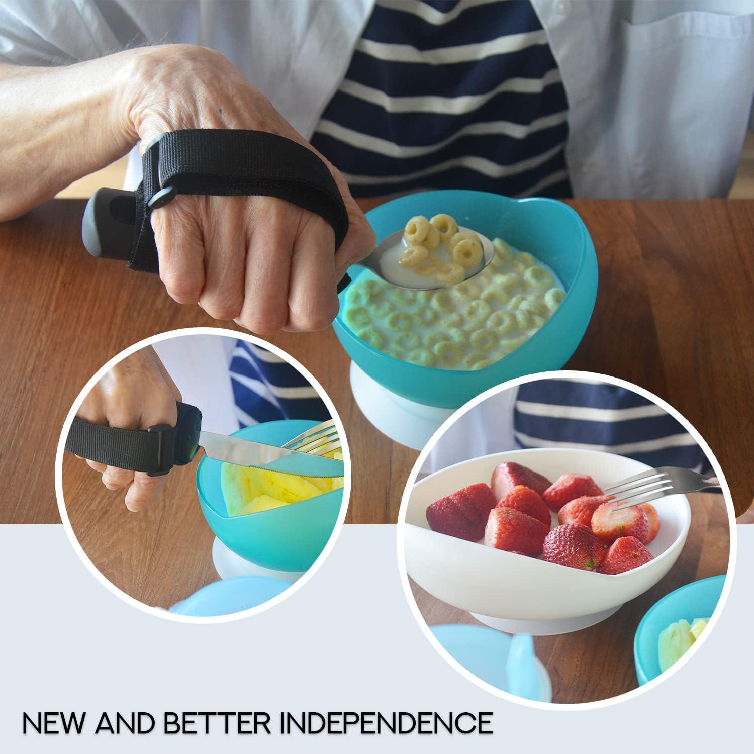 Scoop Plate High-Low Adaptive Bowl - Parkinson's & Elderly - Spill ...