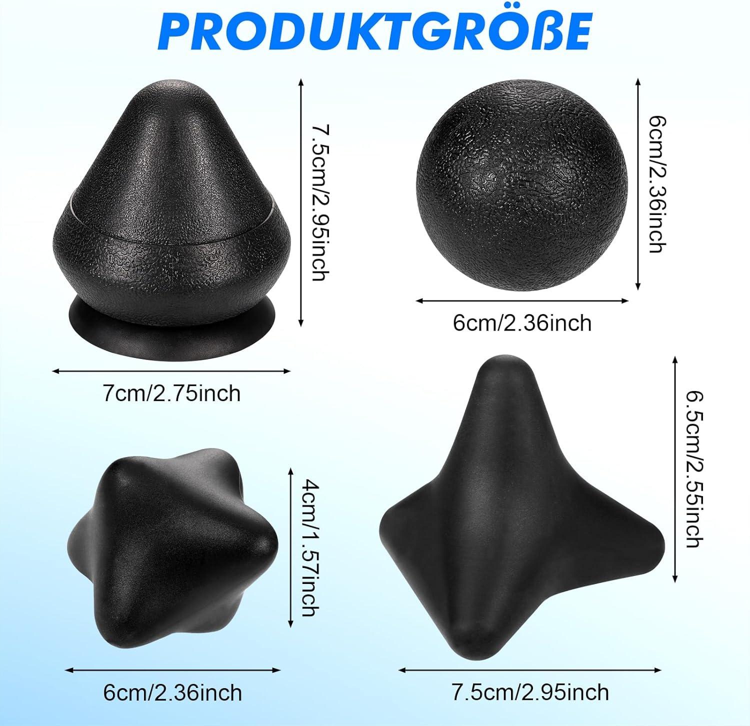 Zocipro 4-Piece Trigger Point Set | Suction Cup Massage Tools for ...