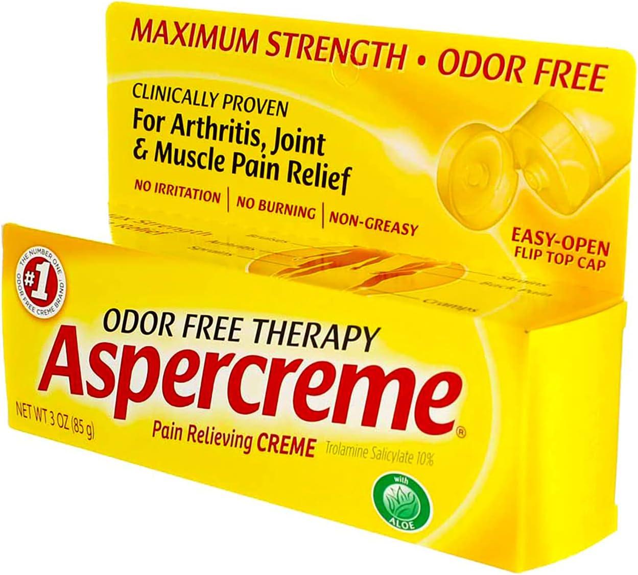 Aspercreme Maximum Strength Pain Relieving Creme 3 Ounce (88ml)