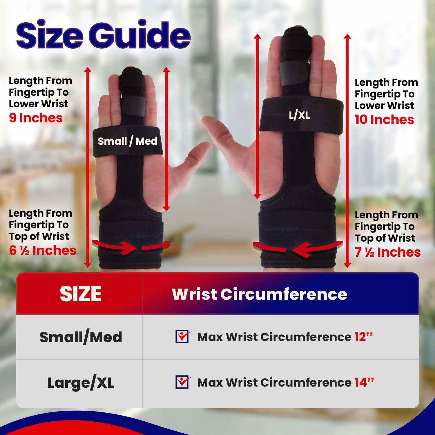 Trigger Finger Splint Finger Brace - Comfortable Adjustable Aluminium ...