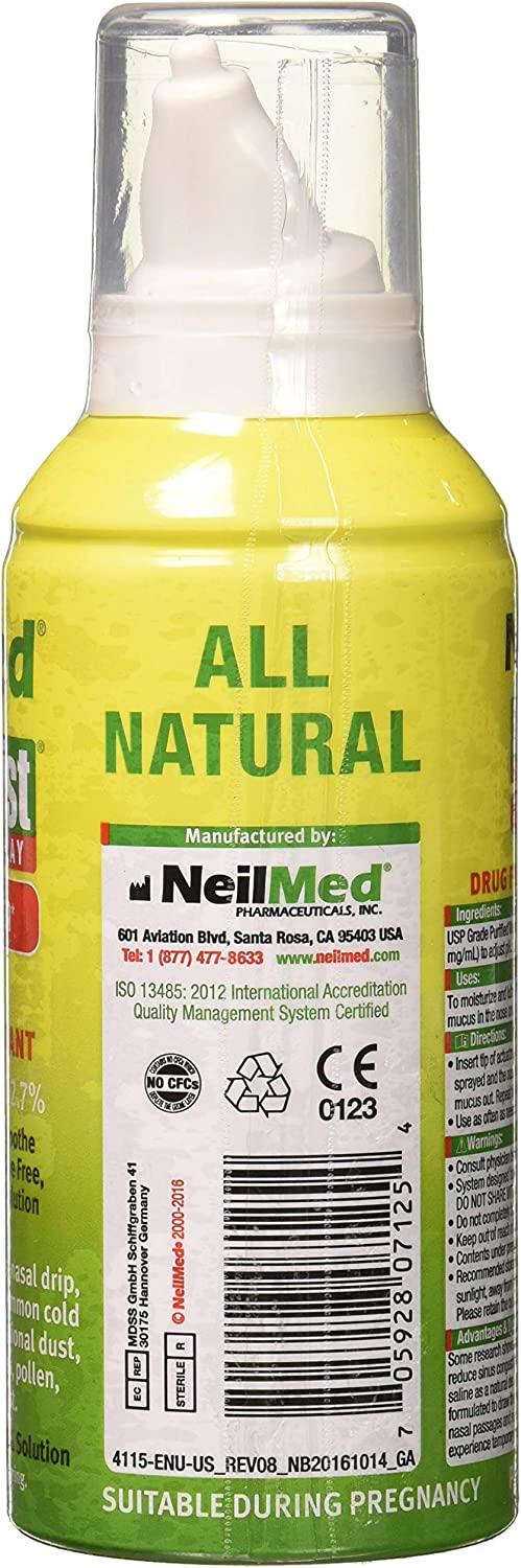 NeilMed NasaMist Hypertonic Extra Strength Saline Spray 4.5 fl oz ...