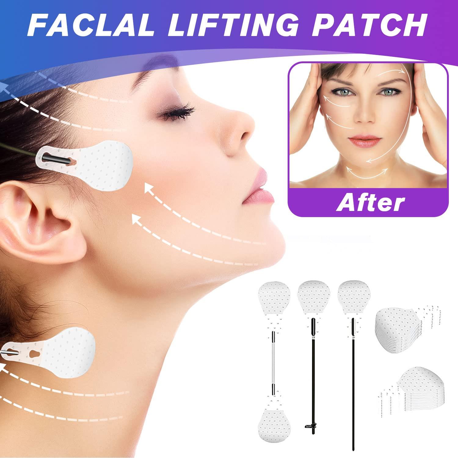 60 Pieces Face Lifting Tape | Instant Invisible Face Lift Stickers ...