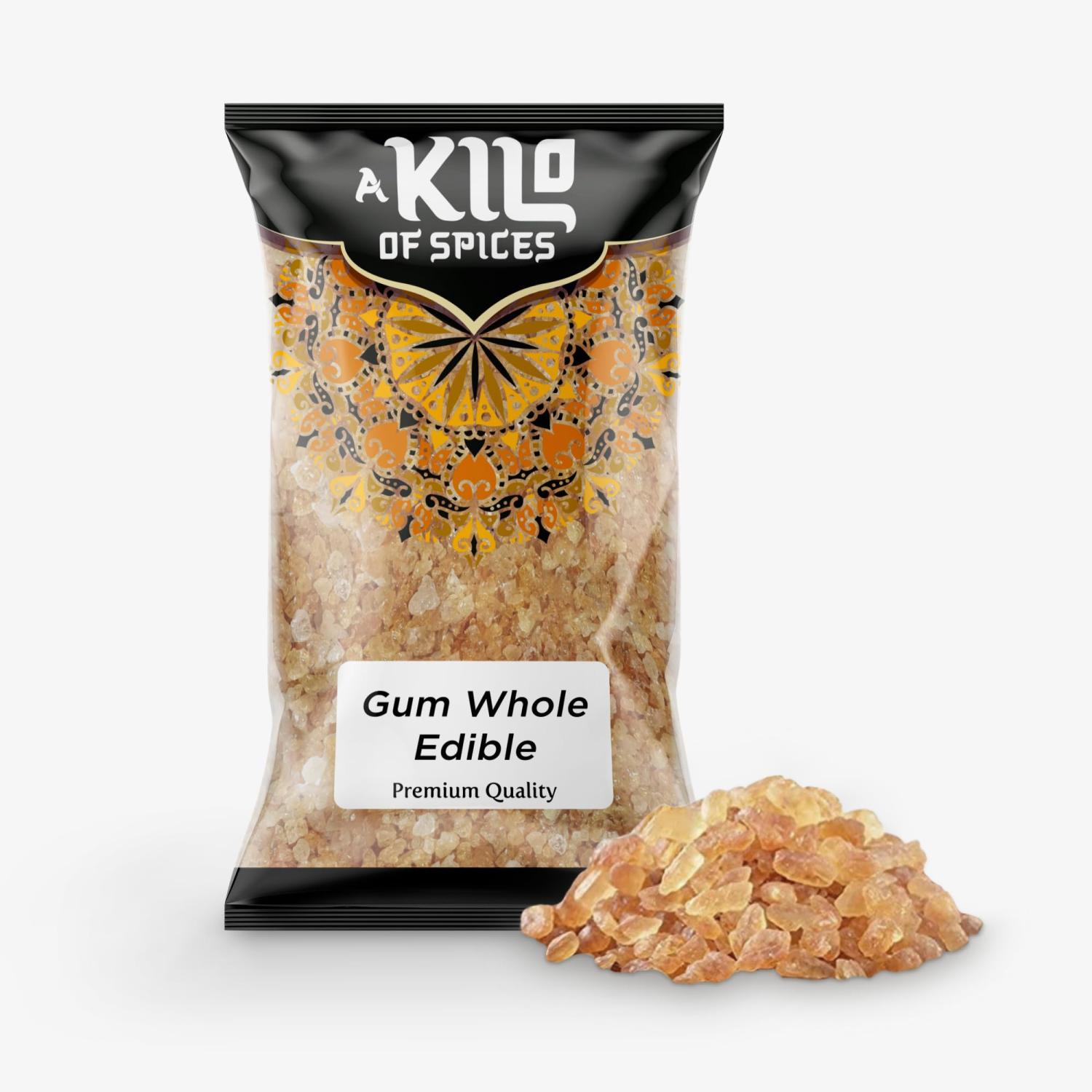Premium Edible Gum Arabic Whole (1kg) - Natural & Packed with Health ...