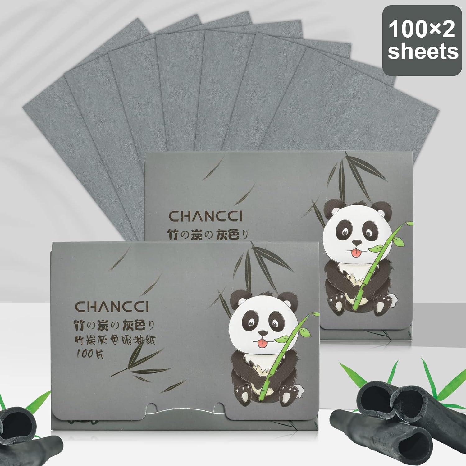 200 Bamboo Charcoal Oil Control Blotting Paper Sheets for Face ...