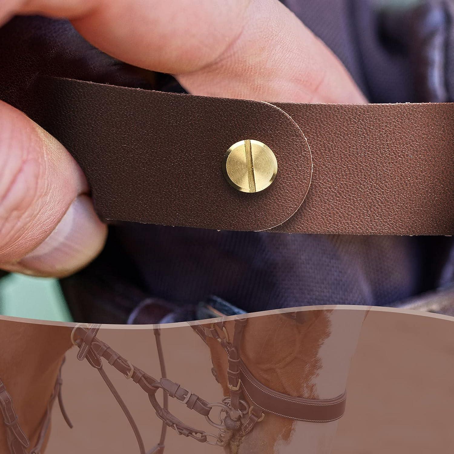 6 Pcs Brown Leather Halter Replacement Breakaway Straps for Horses ...