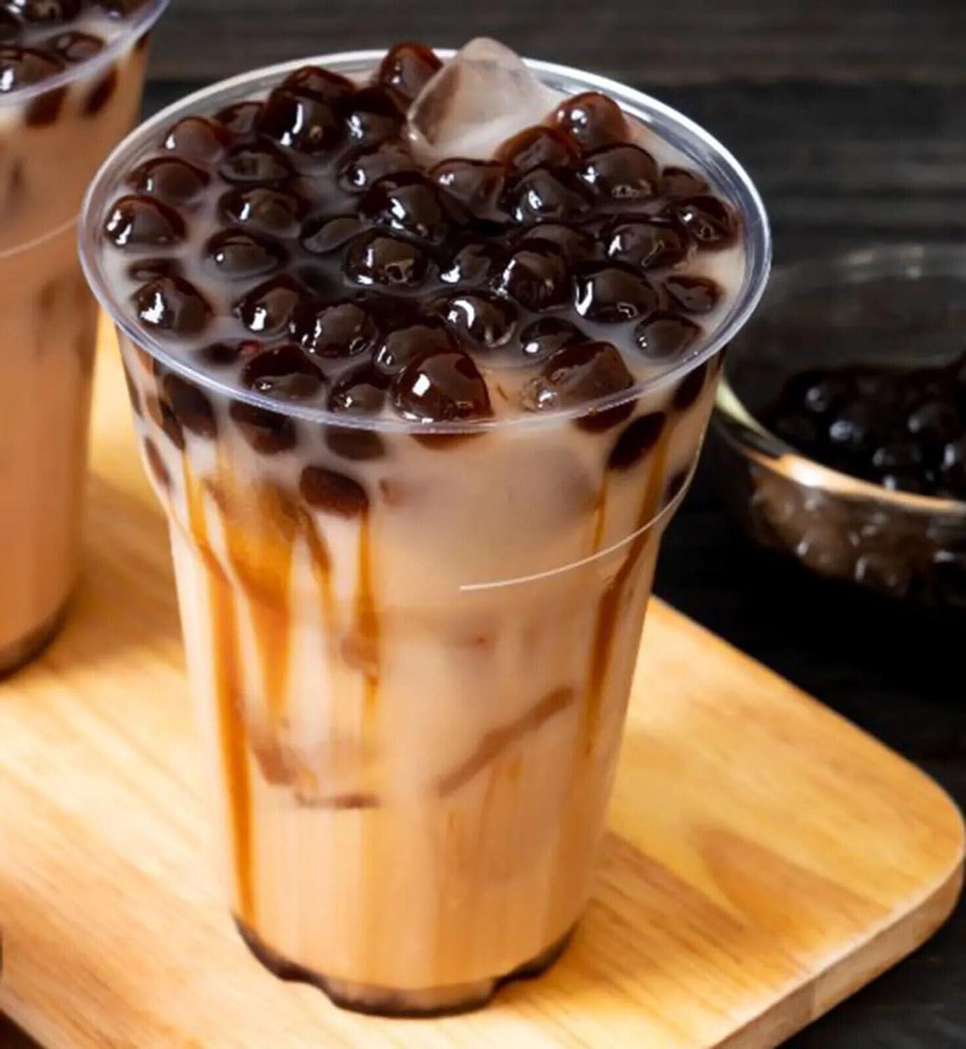 Black Tapioca Pearl Boba for Bubble Tea Drink Boba Milk Tea Catering Pack 1KG (Pack of 6) HALAL ...