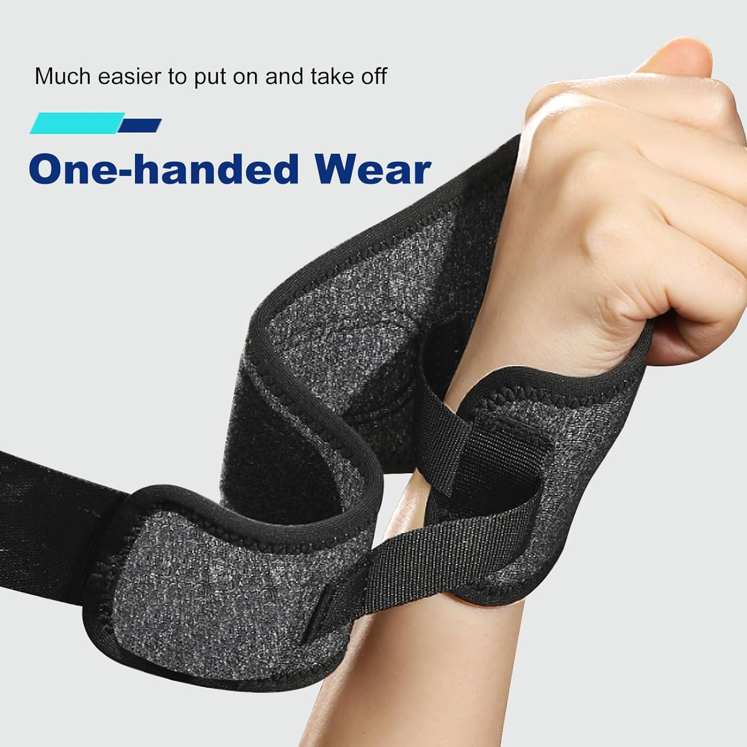 Fitomo Wrist Support Strap with Soft Thumb Opening - Left Hand ...