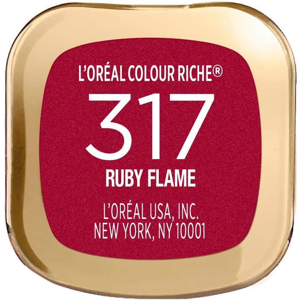 L'Oreal Paris Colour Riche 317 Ruby Flame Satin Lipstick - Hydrating Creamy Formula | Buy Now ...