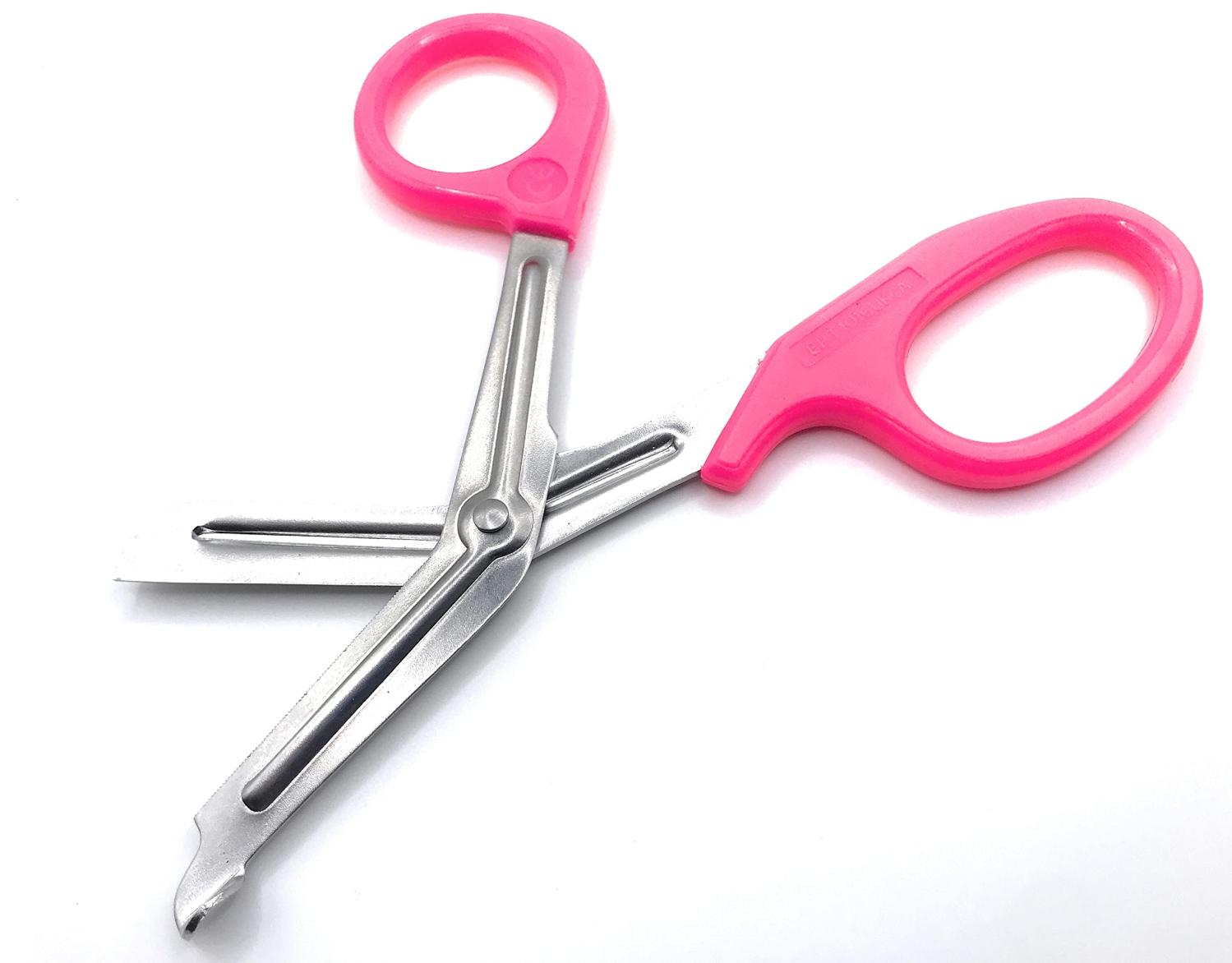 Tuff Cut 18cm Paramedic Scissors - Bright Fluorescent Pink - Multi ...