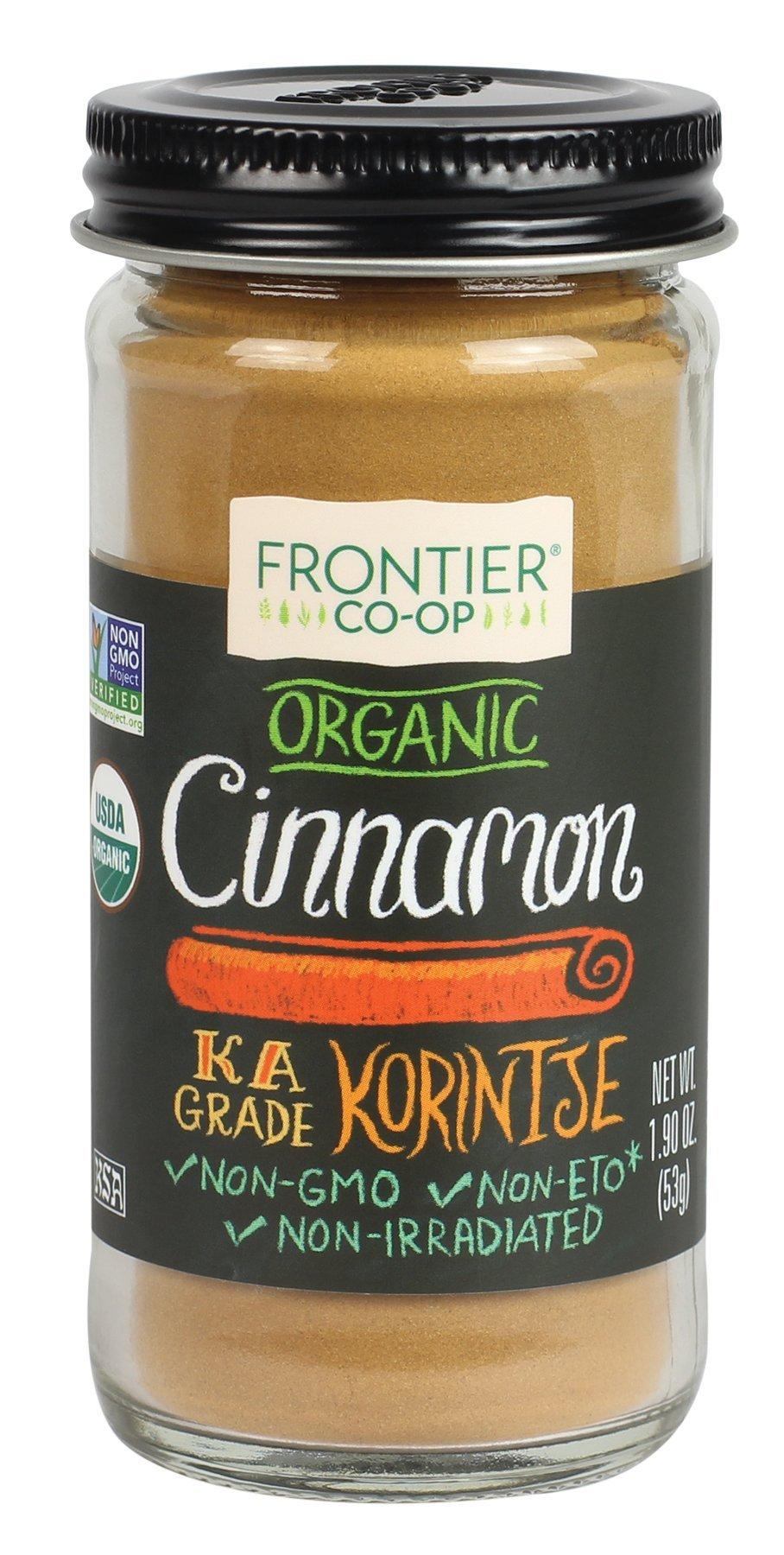 Frontier Organic Cinnamon Korintje Ground - 1.9 oz | Pure & Flavorful ...