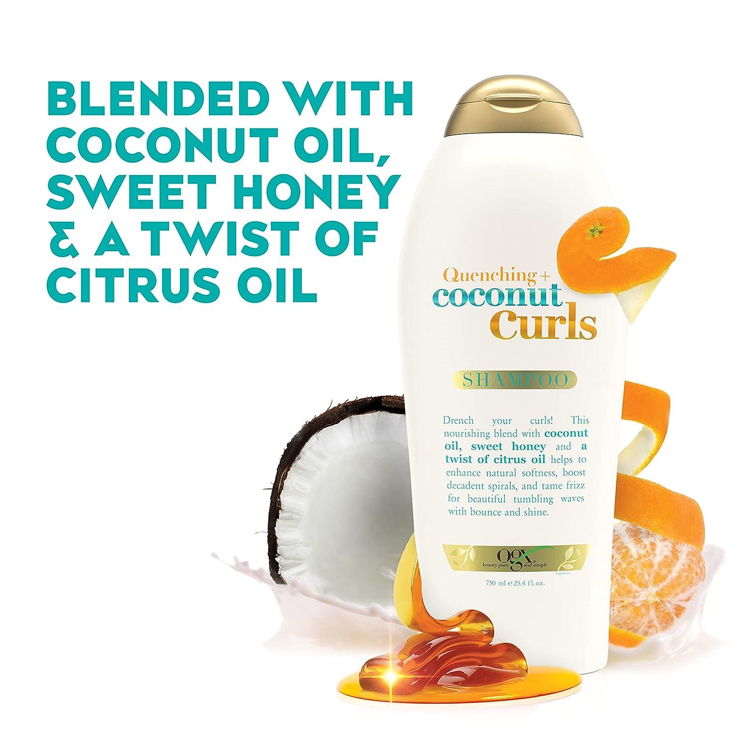 OGX Coconut Curls Shampoo - 25.4 fl oz | Moisturizing & Curl-Enhancing ...