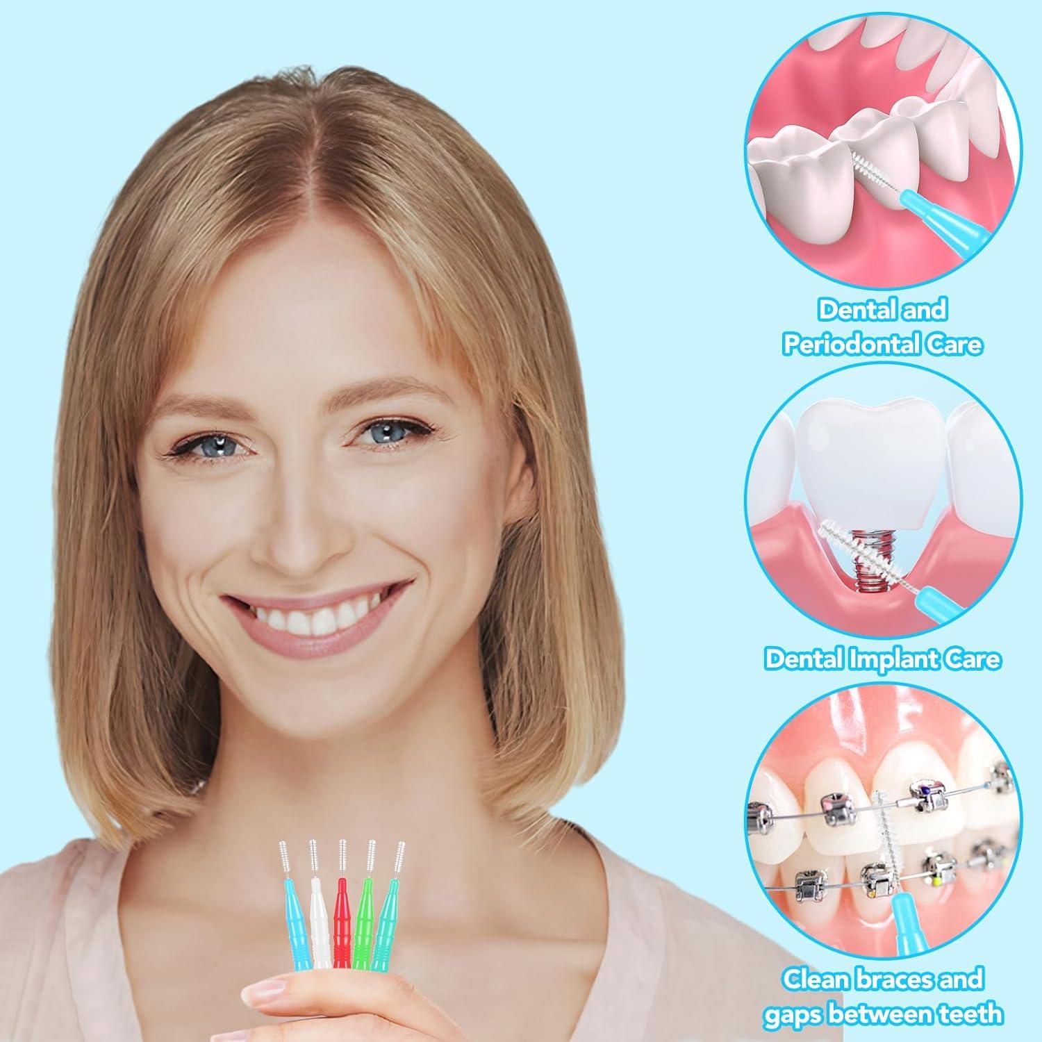 Buy 20 Interdental Brushes for Superior Oral Health Colorful Tooth ...