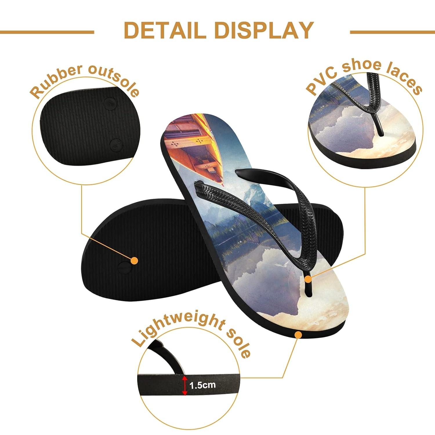 Buy Mnsruu Fantastic Flip Flops - Comfortable XXL Home Hotel Spa ...