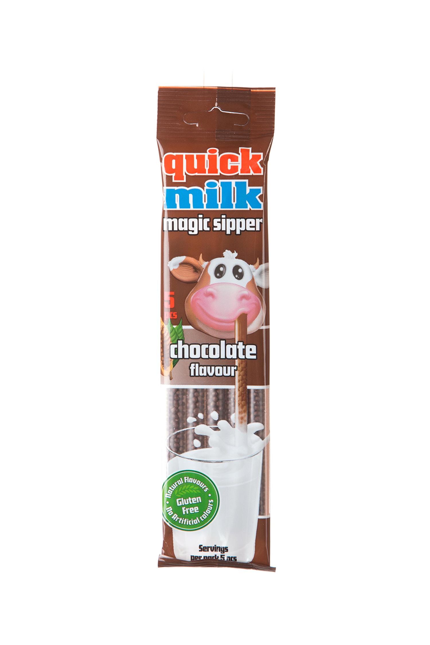 Quick Milk Magic Sippers - Milk Flavouring Straws (Chocolate) | Buy Now ...