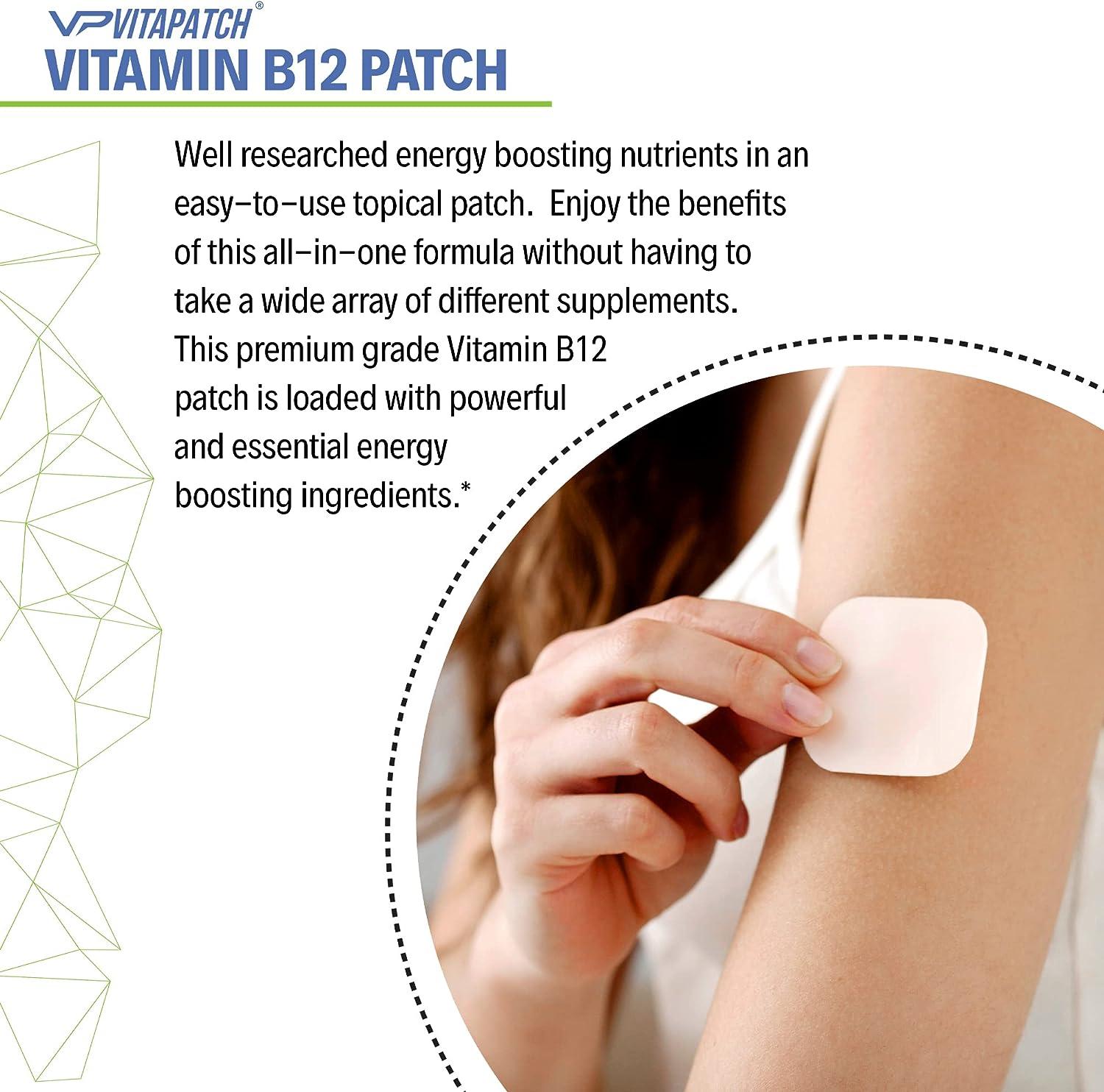 VitaPatch Vitamin B12 Patch with Methylcobalamin & Guarana for Energy - 30 Day Supply | Buy Now ...